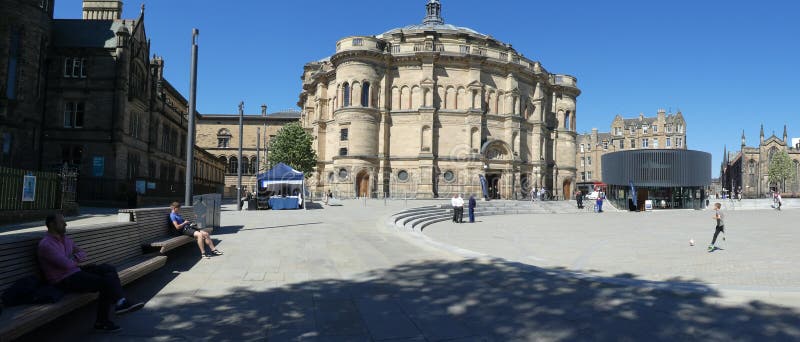 Panorama Panoramic Bristro Square Teviot Row Hall Study Mcewan Hall ...