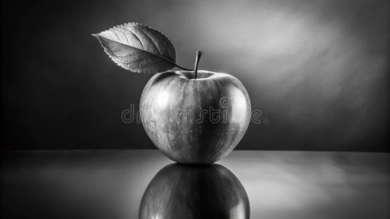 A Study in Shades Minimalist Apple Still Life Captures Reflective ...