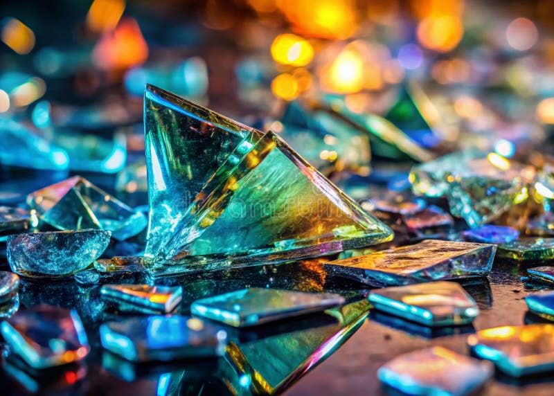 A Study in Shattered Glass Exploring Fragility Light and Texture in a ...