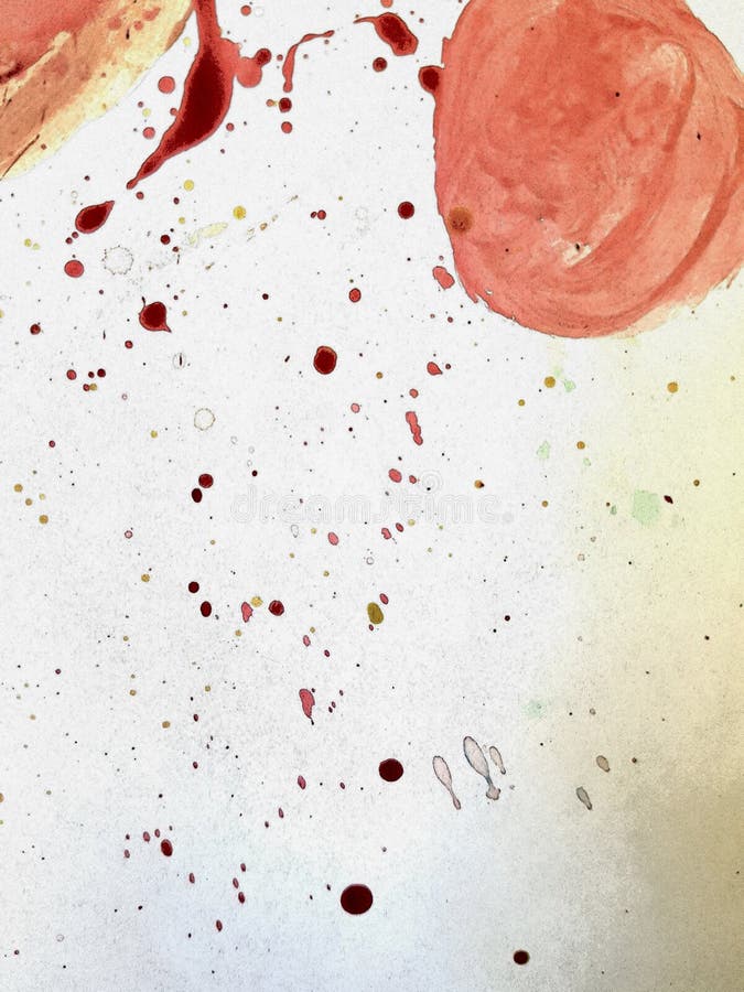 Study of Splatter Technique in Water Color Stock Illustration ...