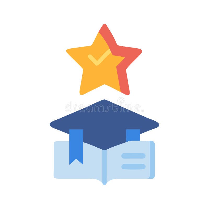 Study Star Icon for Academic Excellence Stock Vector - Illustration of ...