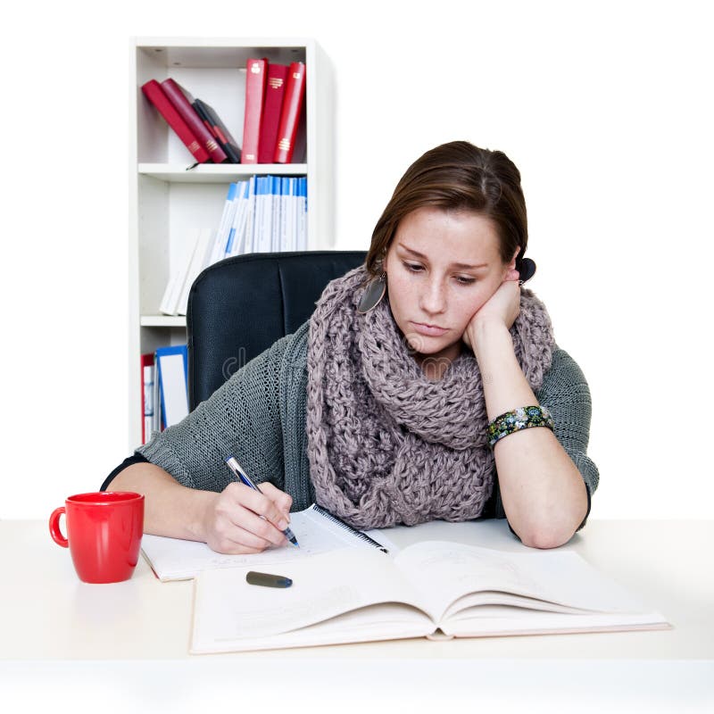 Study stare stock image. Image of studying, young, difficult - 17626899
