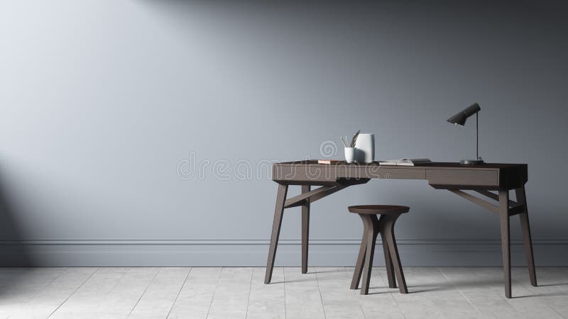 Study table with chair stock image. Image of decor, design - 183170719