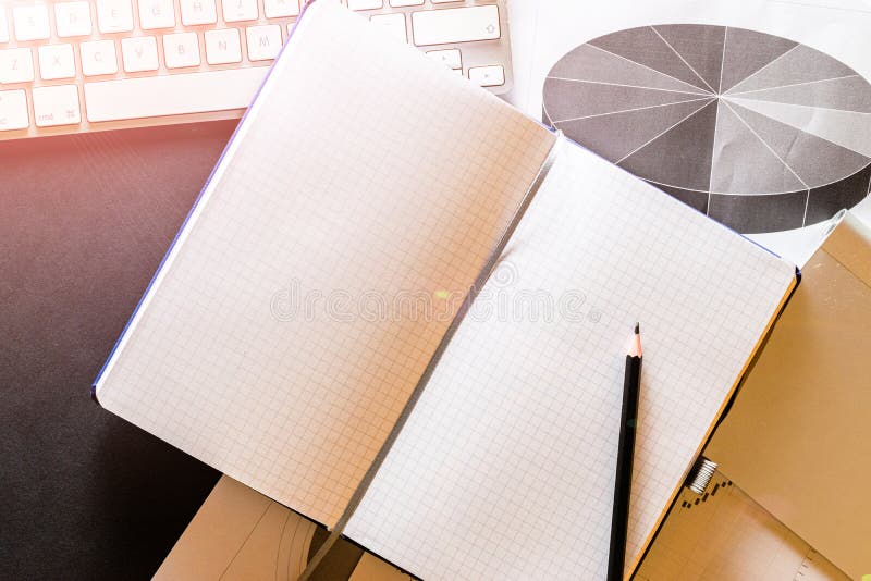 Study Table. Charts Graphs Diagram on Table. Financial Analytics ...