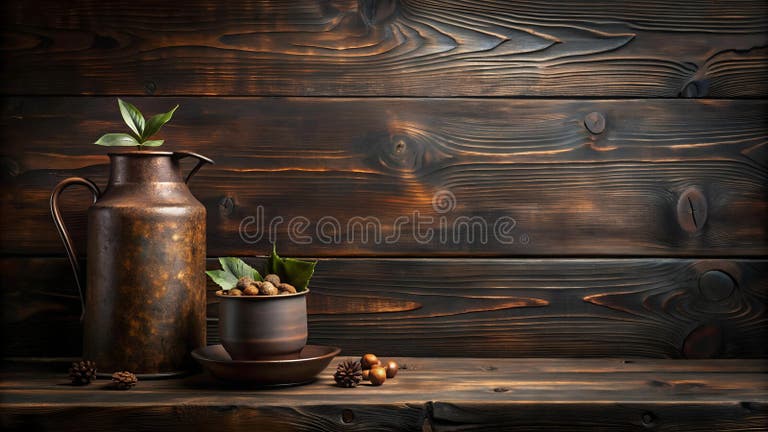 A Study in Texture and Decay Dark Wood, Rust, and the Ethereal AI ...