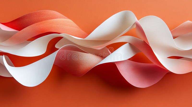Study Texture Light Abstract Coral Paper Waves Stock Photos - Free ...