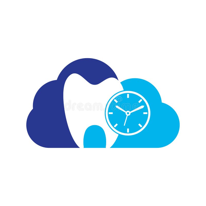 Study Time Cloud Shape Concept Vector Logo Design. Stock Vector ...