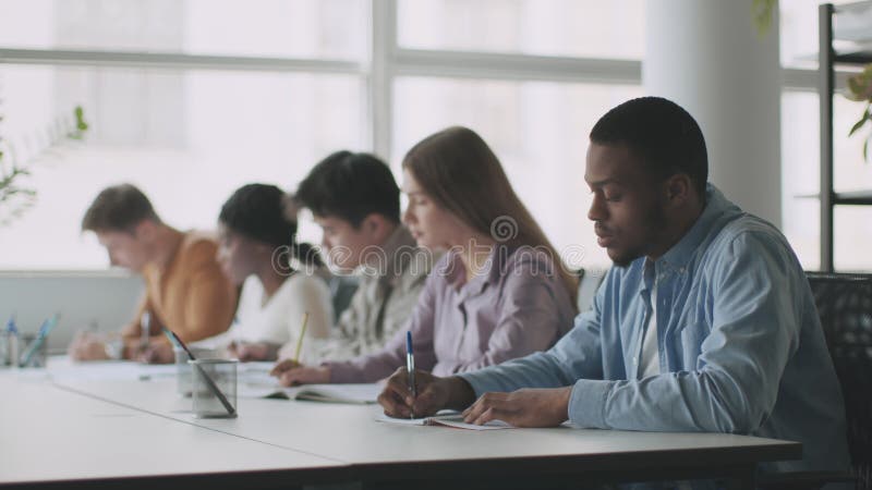 Multiethnic College Students Fold Their Hands in Place Stock Video ...