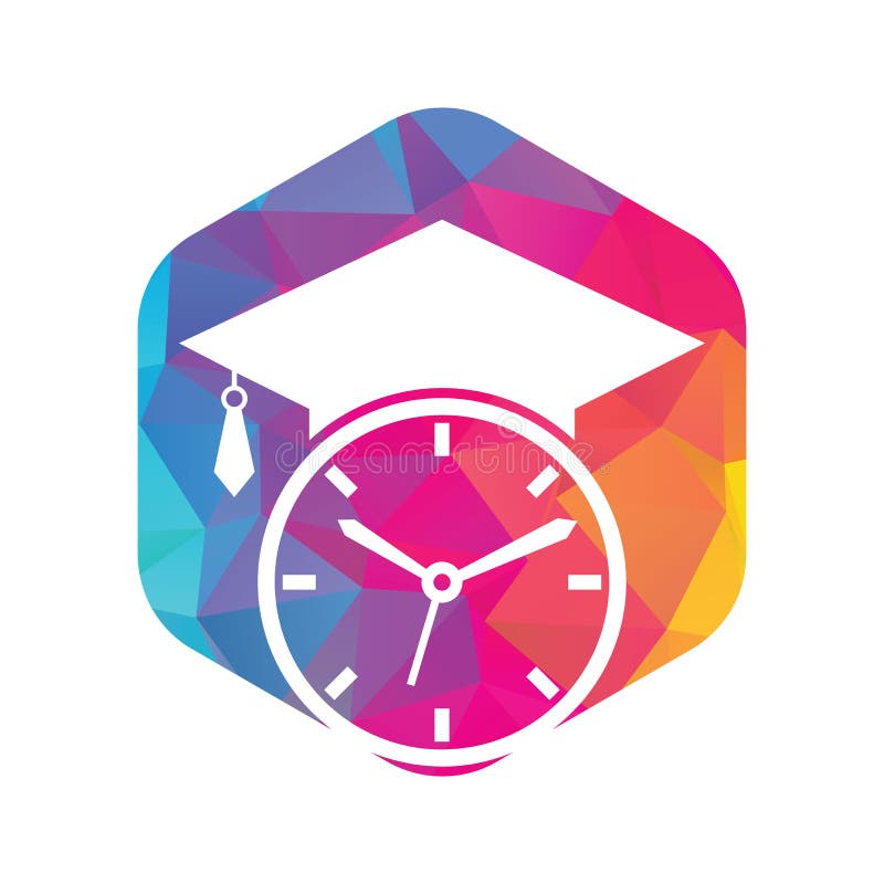 Study Time Vector Logo Design. Stock Vector - Illustration of time ...