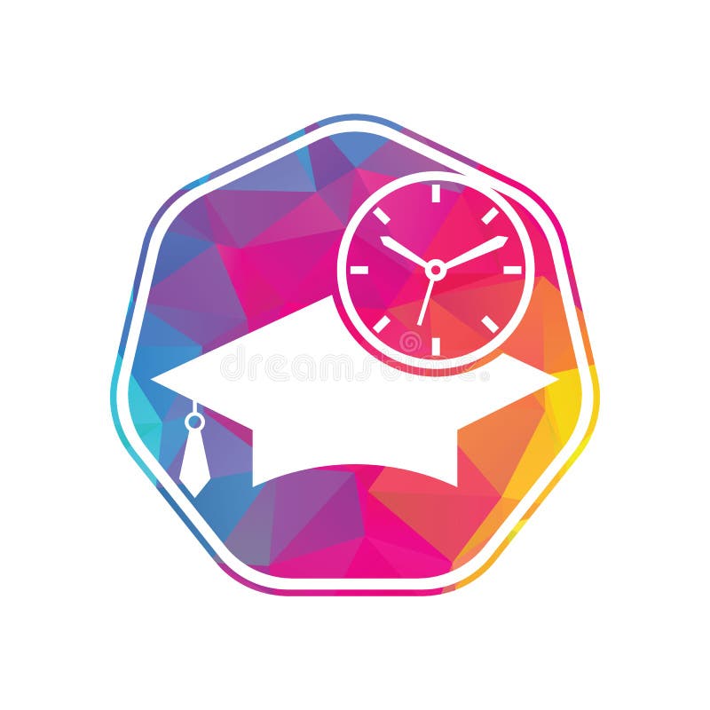 Study Time Vector Logo Design. Stock Vector - Illustration of ...
