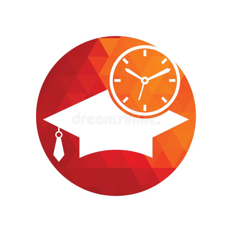 Study Time Vector Logo Design. Stock Vector - Illustration of academic ...