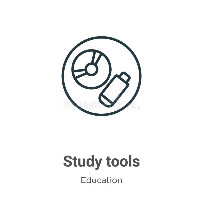 Study Tools Icon in Filled, Thin Line, Outline and Stroke Style. Vector ...