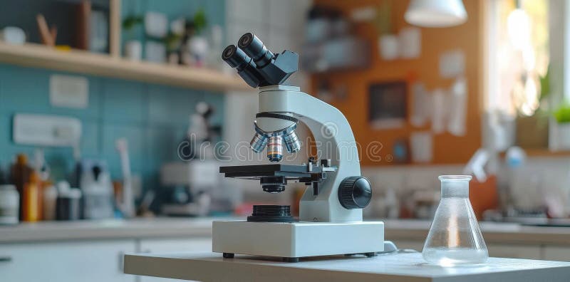 Study Under Microscope in Laboratory with Science Theme Research and ...