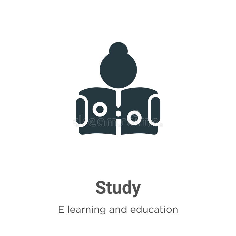 Study Icon in Filled, Thin Line, Outline and Stroke Style. Vector ...