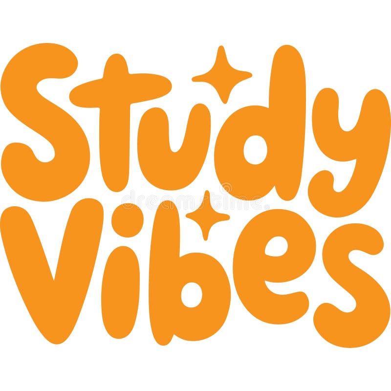Study Vibes Positive Motivational Poster Stock Vector - Illustration of ...