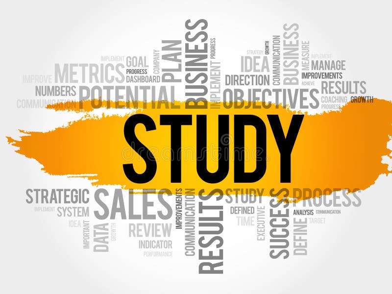 Study word cloud collage stock illustration. Illustration of skill ...
