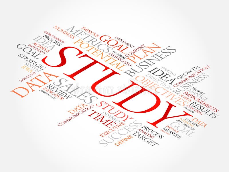 Study word cloud stock illustration. Illustration of teaching - 206194688