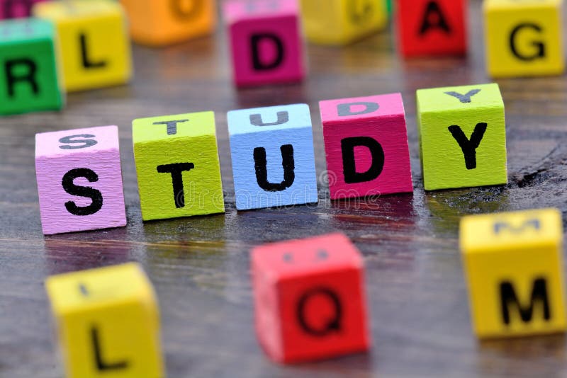 Study word on notes stock image. Image of career, cork - 86319583