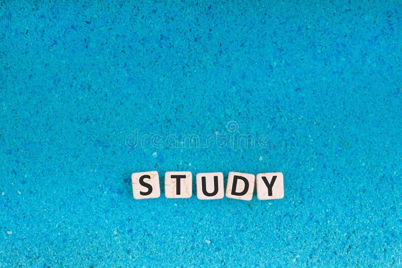 Study word on stone stock image. Image of paper, scholarship - 120029685
