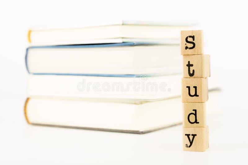 Student with Heavy Study Load of Books Stock Photo - Image of ...