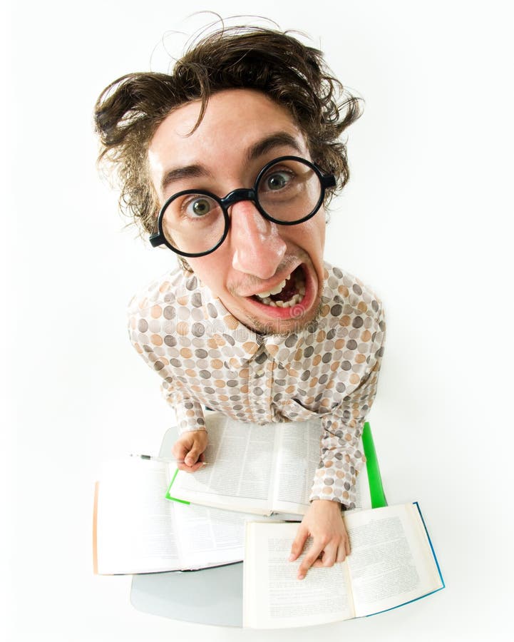 Funny student stock photo. Image of book, happy, knowledge - 15914324