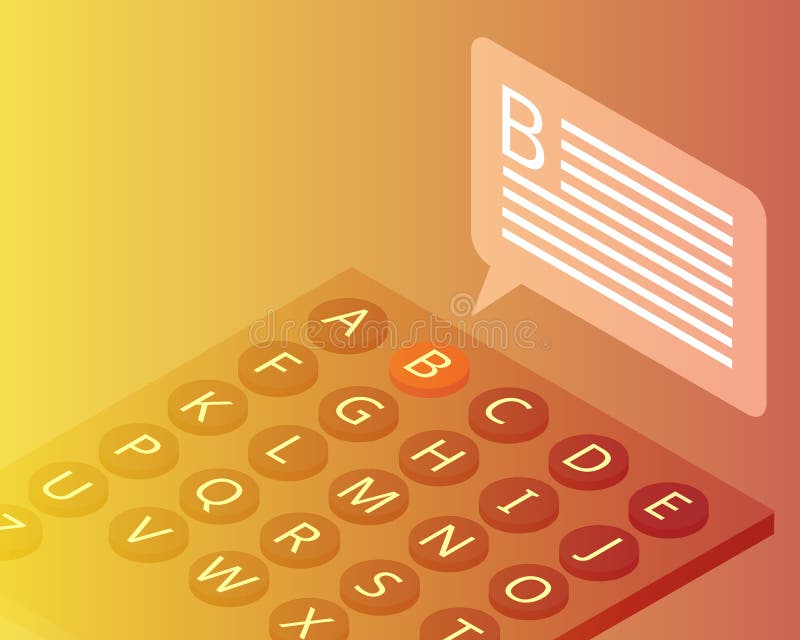 Studying ABC Alphabet and Learning English from Mobile Device Vector ...