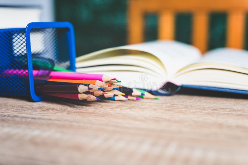 Studying Books and Learning Materials. Stock Image - Image of learn ...