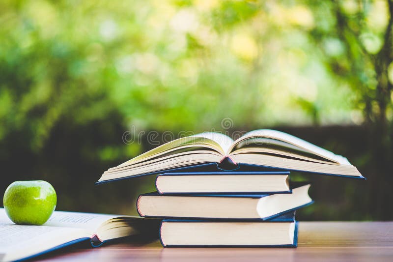 Studying Books and Learning Materials. Stock Photo - Image of homework ...
