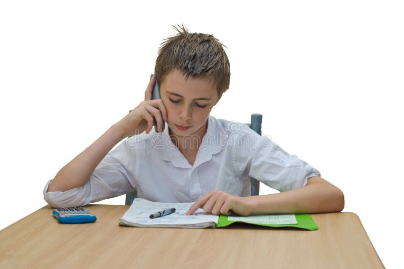 Studying boy stock photo. Image of education, math, problem - 11507438