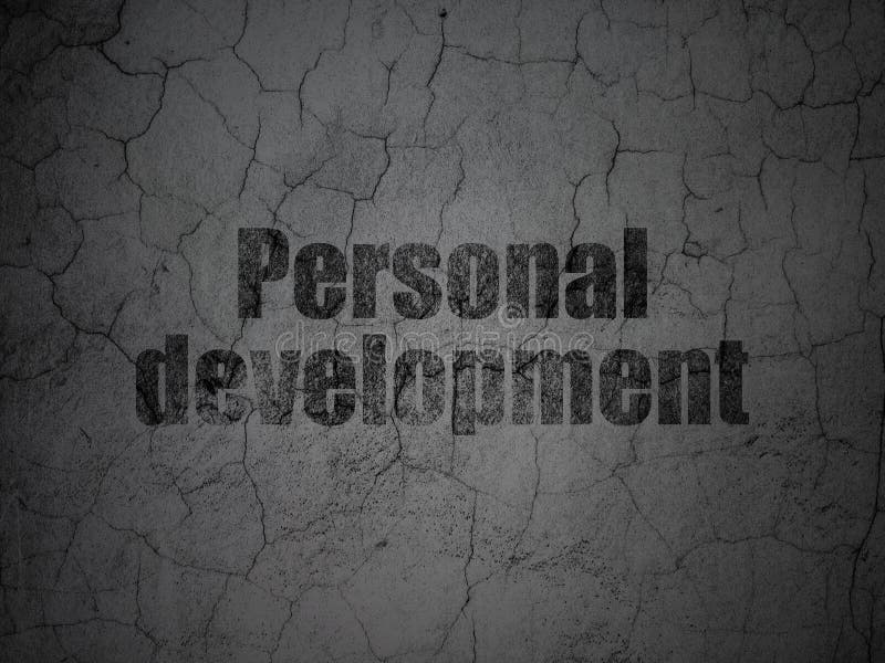 Studying Concept: Personal Development on Grunge Wall Background Stock ...