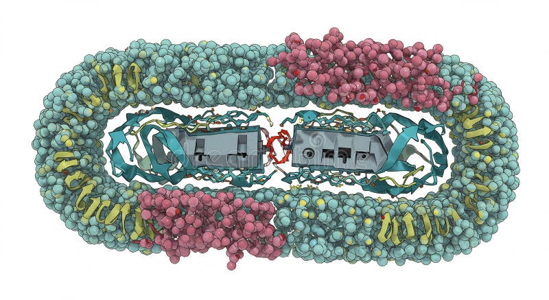 Studying Detailed Molecular Structure with Complex Arrangement Stock ...