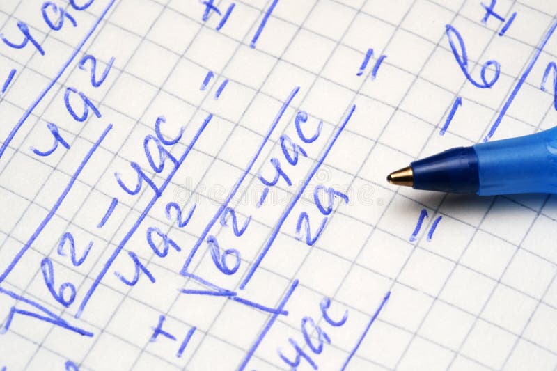 Studying Equations on Graph Paper Stock Photo - Image of paper, notes ...