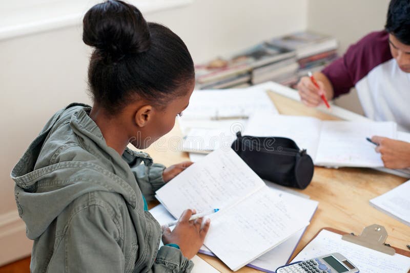 Studying for finals stock image. Image of lying, lazily - 105426687