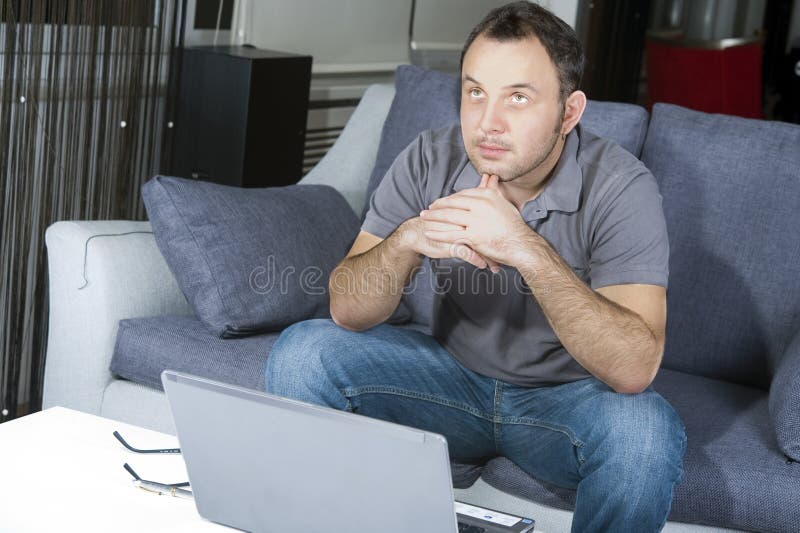 Studying at home stock photo. Image of student, laptop - 17531328