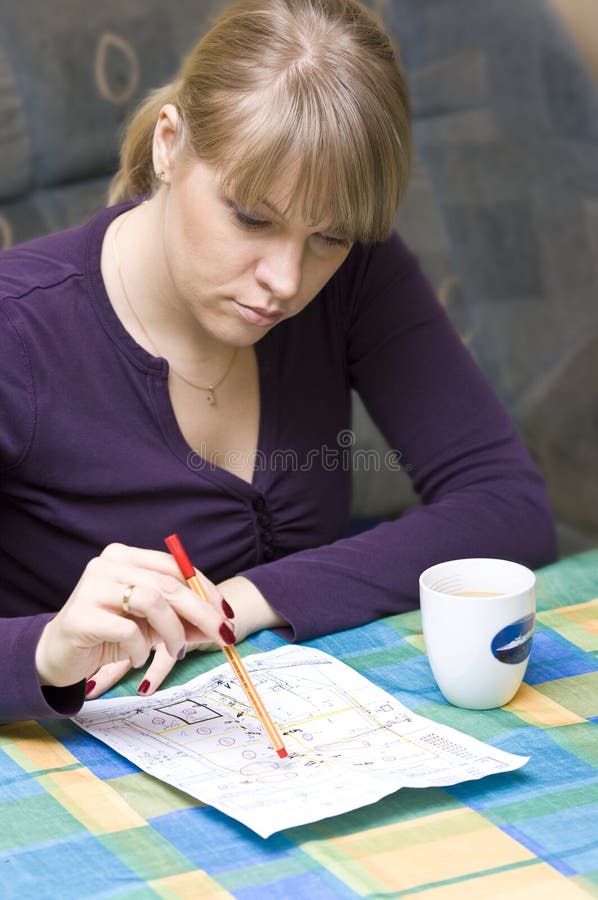 Boy studying a map stock photo. Image of education, keen - 12861860
