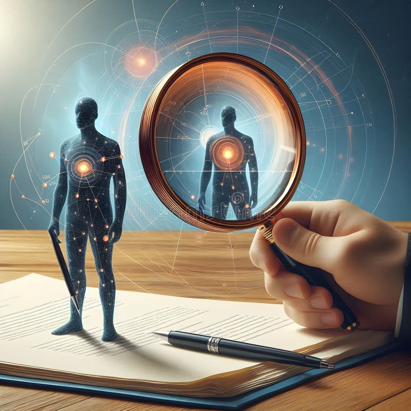 Studying the human being stock illustration. Illustration of human ...