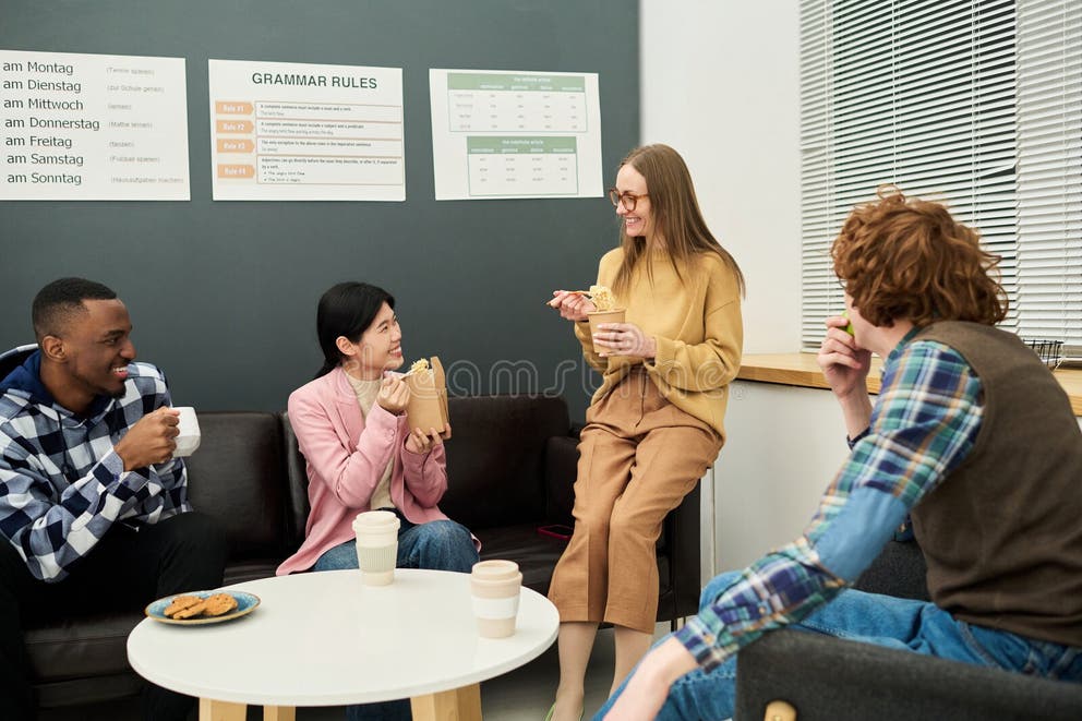 Studying Languages in Cozy Classroom Setting Stock Image - Image of asian, rules: 377519785