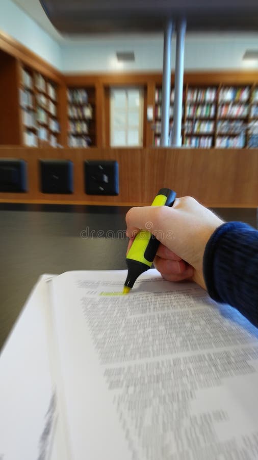 Studying in a Library for Difficult Exam Stock Photo - Image of teacher ...