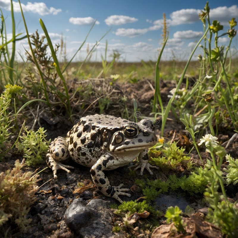 Studying Nature: Natter Jack Toad in Science Lab Setup Stock Photo ...