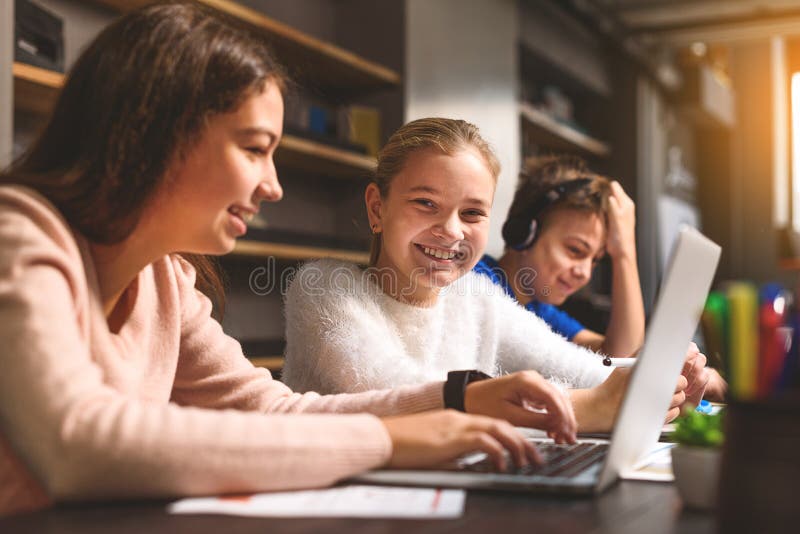 Studying is Not always Boring Stock Photo - Image of internet ...