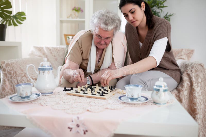Studying the Opponent in Chess Stock Image - Image of bonding ...