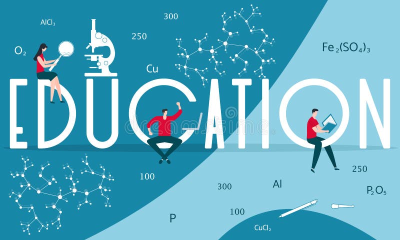 Studying People Books Education Learning Science Stock Vector ...