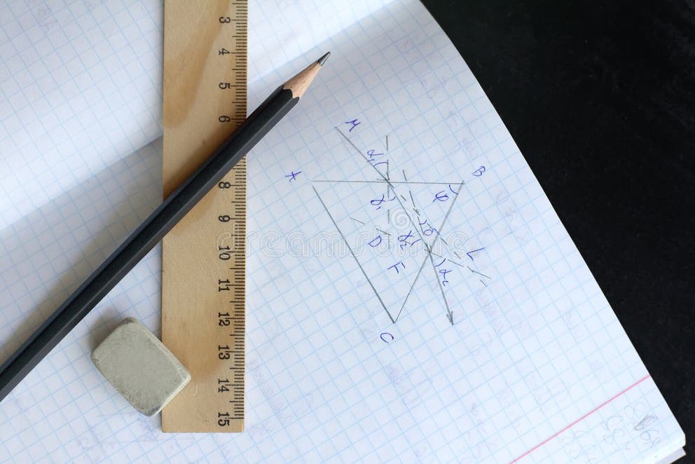 Studying physics at school stock image. Image of handwriting - 157978021