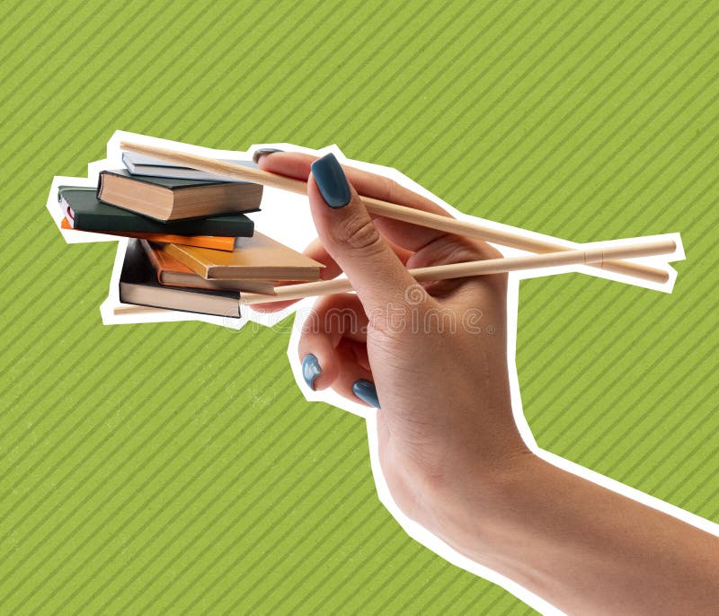 Studying, Self-development. Hands Aesthetic on Bright Background ...