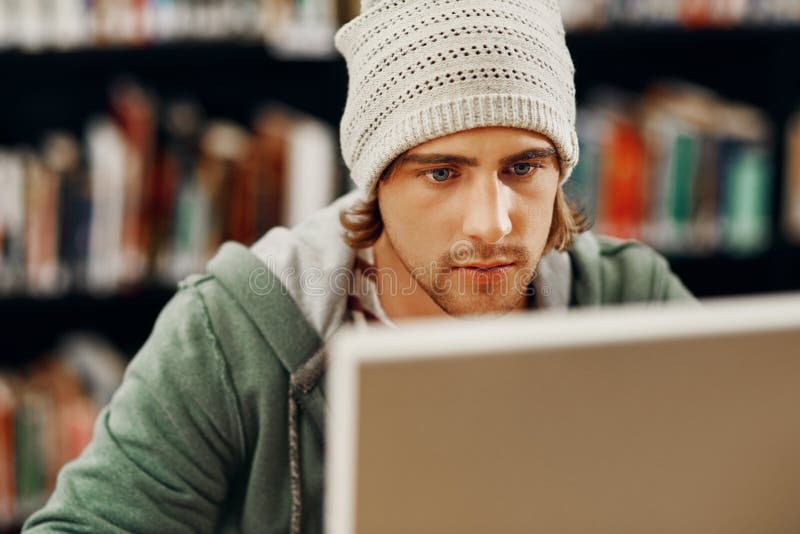 Studying is Something Hes always Been Good at. High Angle Shot of a ...