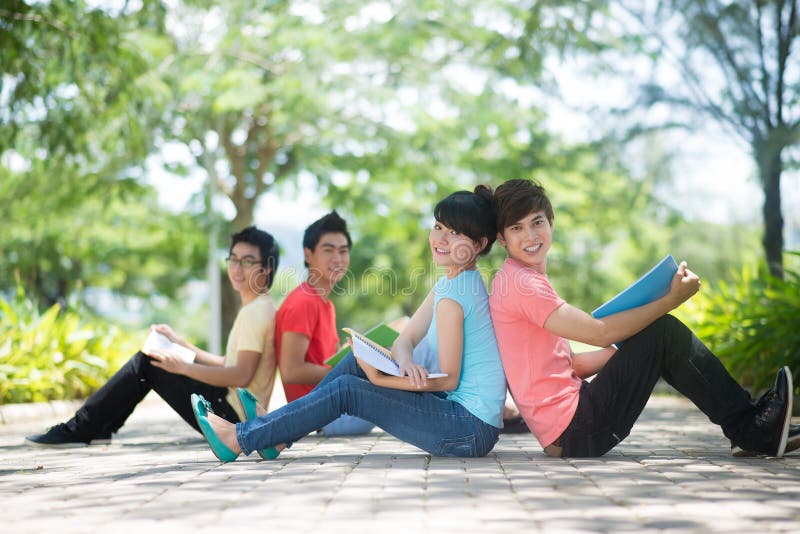 Studying students stock photo. Image of college, girl - 30812296