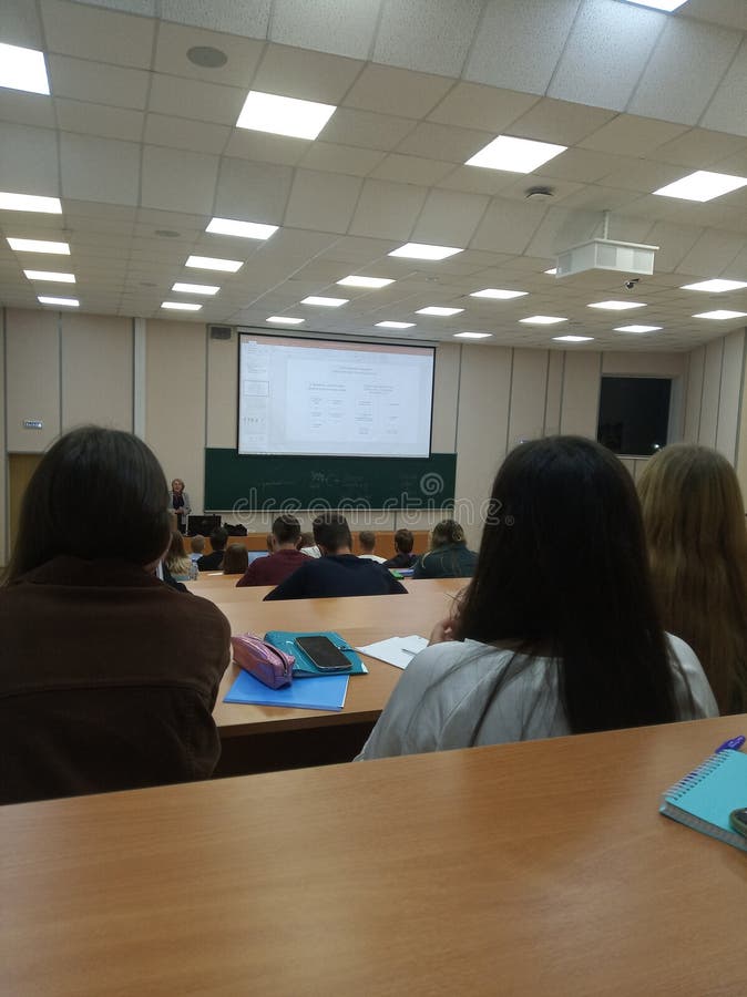 Studying. University. Class. Students. People. Students are Listening ...