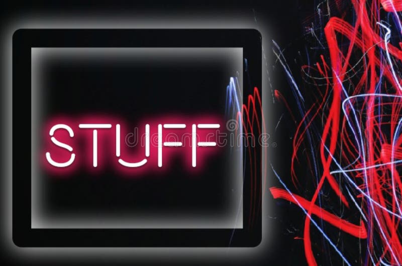 Stuff Neon Lights. stock illustration. Illustration of ...