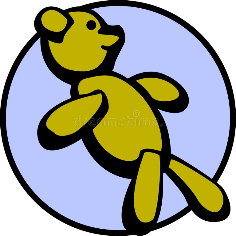 Stuffed Animal Bear Plush Toy. Vector Available Stock Vector ...