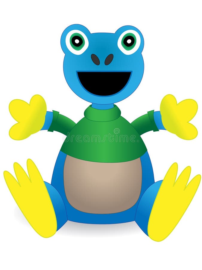 Stuffed Animal Exotic Amazon Frog Toy - Vector Stock Vector ...